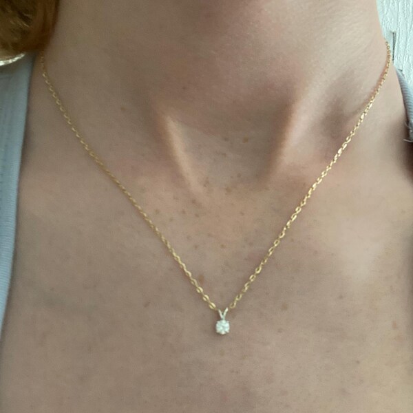 14K Real Gold Foxtail Link Chain Necklace Gift for Her, Him, Italian ...