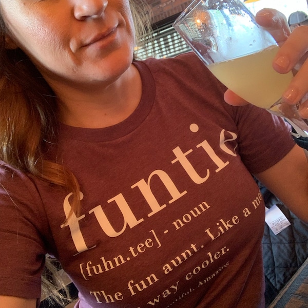 Funtie Definition Shirt, Auntie Shirts, Aunt T Shirt, Mother's Day ...