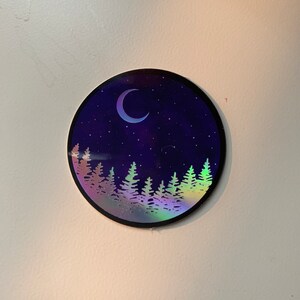 Mini Sticker Holographic Nature Sticker Pop-socket Sticker - Etsy