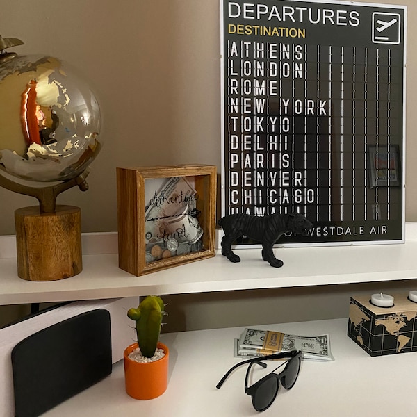 Personalised Custom Travel Poster, Departure Board, Airport Travel ...