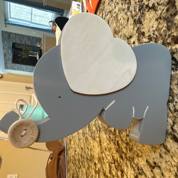 Handmade Wooden Elephant Shelf Decor: Nursery or Toddler Room - Etsy