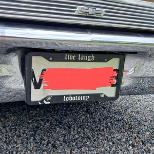 Custom Goth Text License Plate Personalized Car Accessories Goth Decor ...