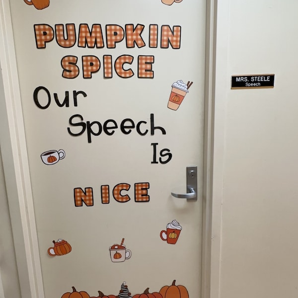 Speech Therapy Room Decor, Bulletin Board Kit, Autumn Leaves Fall ...