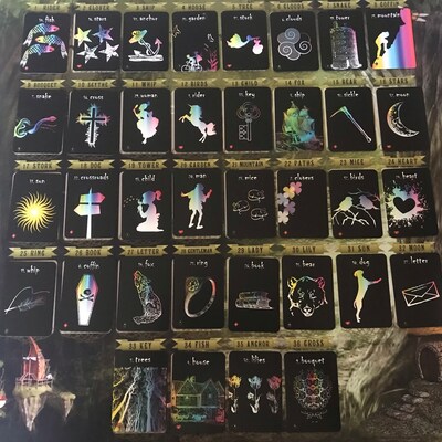 SHIMMER MINI SIZE Lenormand Oracle - Etsy