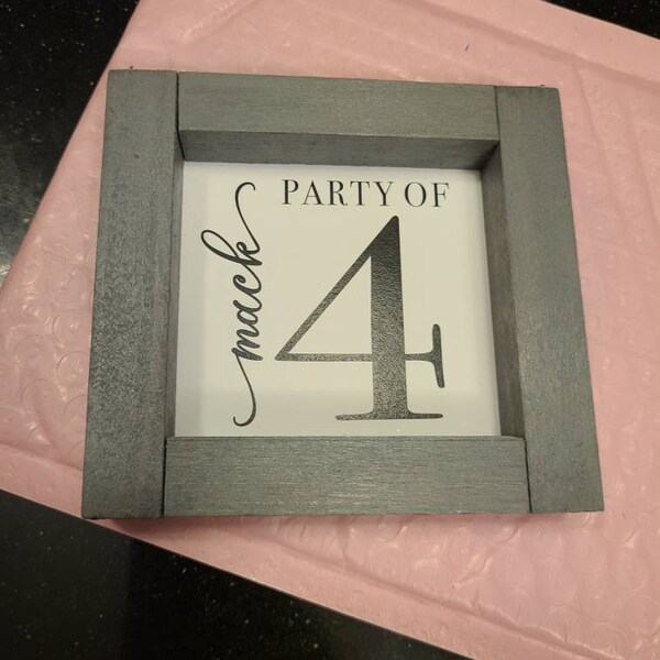 PERSONALIZED Family NAME PARTY of Sign Multiple Sizes Print Only or ...