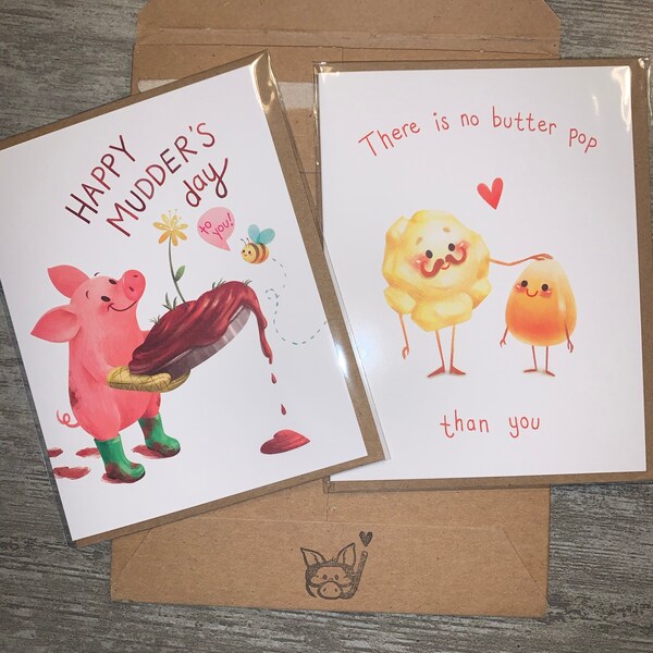 Funny Fathers Day Card, Popcorn Pun, Thanks Dad - Etsy