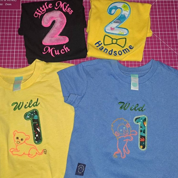 Applique Number Set. Embroidery Numbers. Birthday Numbers Embroidery ...