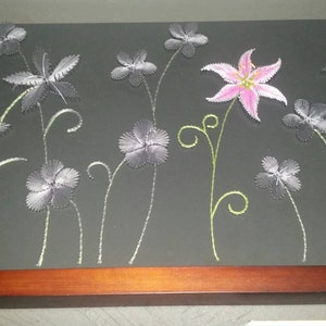 String Art Pattern & Instructions plumeria DIY String Art Patterns String Art Tutorial String ...