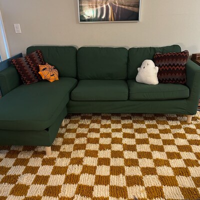 Pink Checkered Rug, Handmade Wool Rug, Moroccan Checkerboard Rug for ...