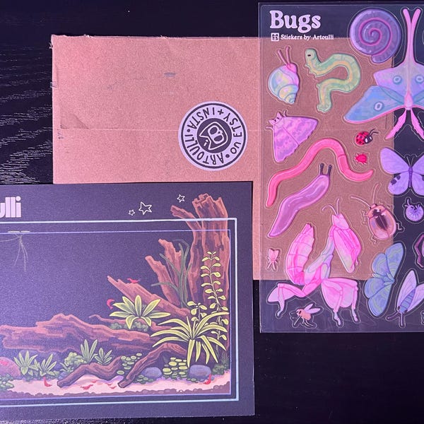 BUGS! Sticker Sheet | Clear Transparent Bug Stickers - Etsy