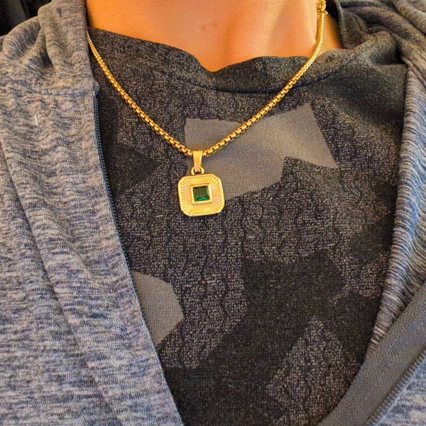 Mens Rustic Gold Cross Necklace Mens Gold Stainless Steel Rustic Cross Pendant Necklace Mens