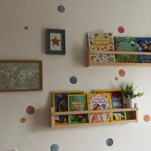 Boho Watercolour Polka Dot Wall Stickers for Kids Bedroom, Nursery ...