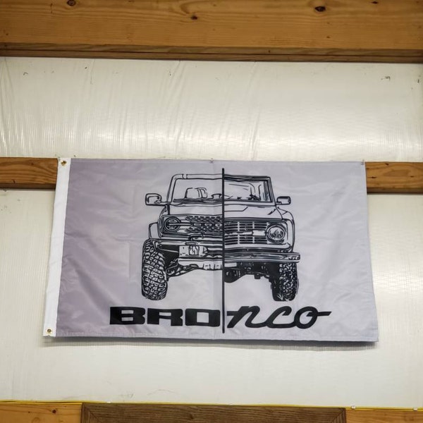 Ford Bronco Flag I Badlands Flag I Sasquatch Stomps Duck Flag I 2' X 3 ...