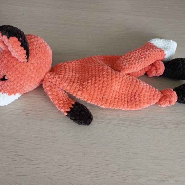 FOX Snuggler Plush Lovey Crochet Pattern PDF Forest Animal Security ...
