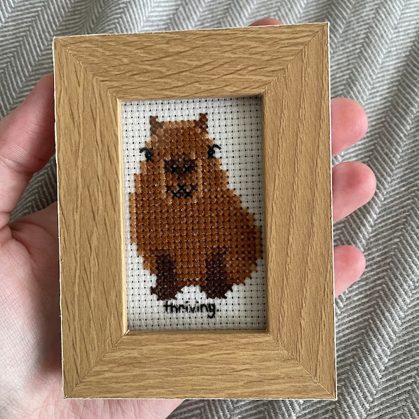 Capybara Cross Stitch Pattern PDF - Capybara Embroidery - Instant ...