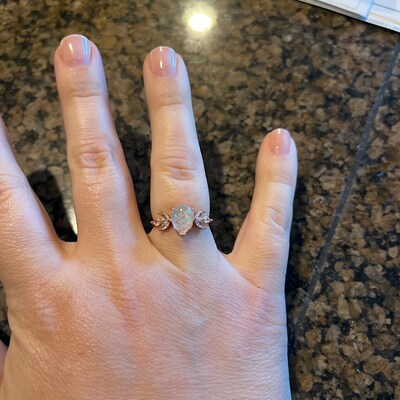 10K 14K Solid Gold Marquise Breastmilk Ring, DIY Breastmilk Jewelry Kit ...