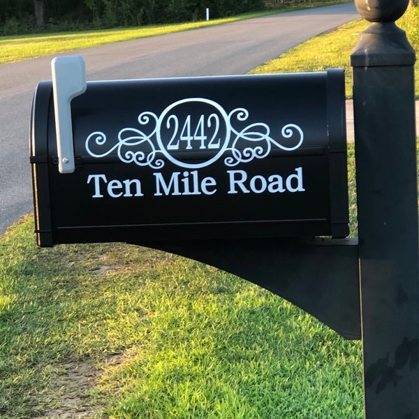 Mailbox Decal | Custom Mailbox Decal | Address Decal | House Number ...