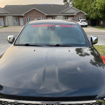 Custom Text Front Bumper Vinyl Decal Fits Dodge Challenger Sxt - Etsy