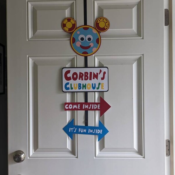 Personalized Mickey Mouse Clubhouse Party Sign - Etsy