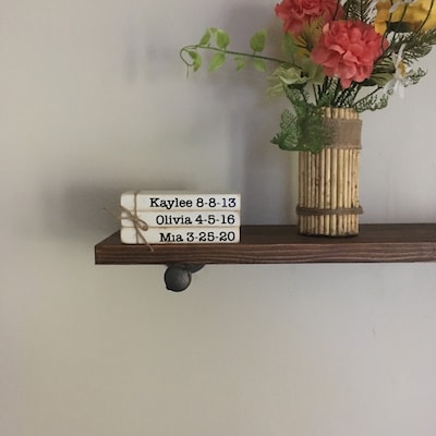 Wood Books, Mini Book Stack, Farmhouse Decor, Faux Books, Set of 3 ...