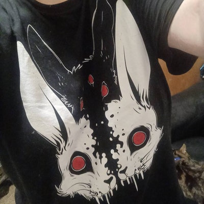 Creepy Cute Rabbit T-shirt Pastel Goth Soft Goth Aesthetic Edgy Grunge ...
