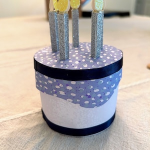 Bundle of 3D Birthday Cake Gift Box SVG Cut Files 3 Mix & Match 3D ...