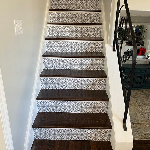 Stair Riser Vinyl Strips 15 Steps Removable Sticker Peel & Stick : M030 ...