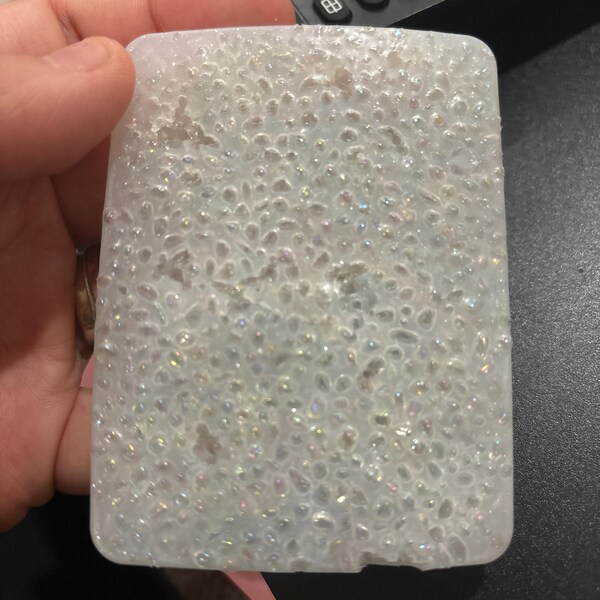 Rainbow Picking Pad Fidget Pick Palette Toy Neon Crystal Pebble Glitter ...