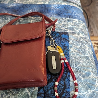 Medicine Wheel NATIVE BEADED KEYCHAIN Red White Black - Etsy