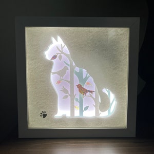 Alpaca Shadow Box SVG, 3d papercut SVG, gelaagde papierkunstsjabloon ...
