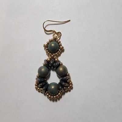 Dakota Beaded Earrings Pattern, Dbbeadingdesigns, PDF, Beading Tutorial ...