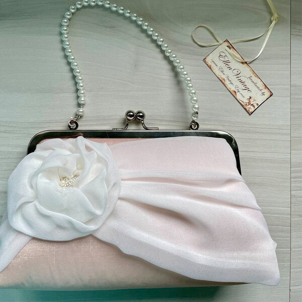 Chrysanthemum Clutch on Turquoise (choose Your Color) With Silk Lining ...