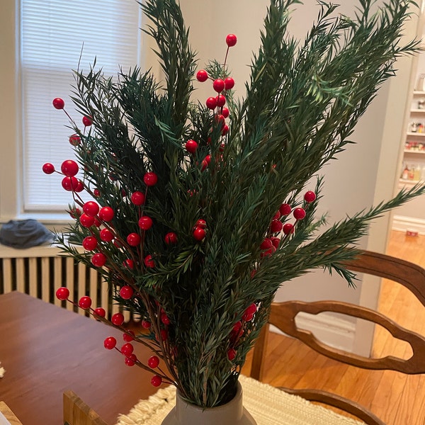 A Bundle of Pine Boughs-organic Fir Door Swag Evergreen Tips Branches ...