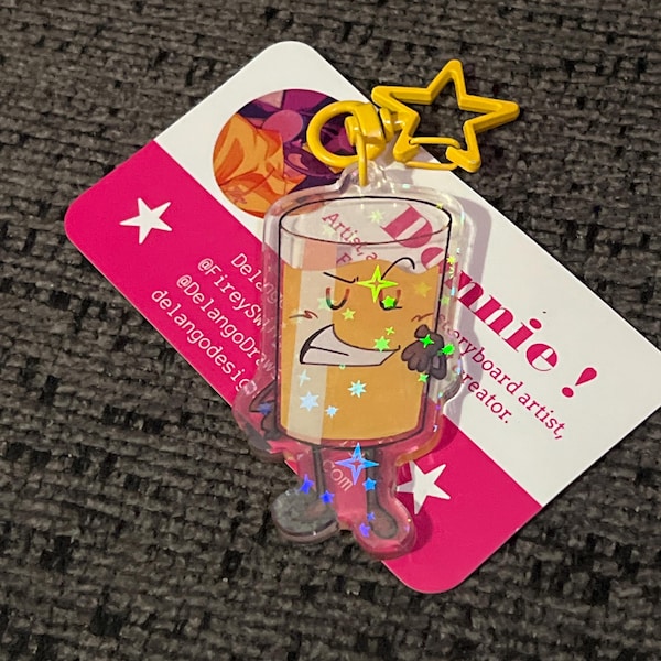 OJ / Orange Juice Inanimate Insanity - Acrylic Keychain / Charm ...