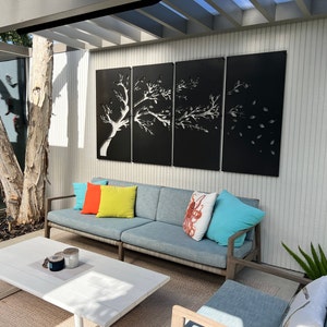 Metal Privacy Screen, Decorative Panel, Outdoor Garden, Fence, Art ...