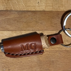Leather Key Holder Key Case Leather Keychain Key Holder Leather Key ...