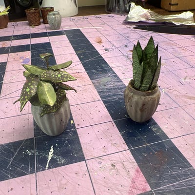 Dollhouse Miniatures Plants Printable 1:12 Scale. 13 Different, Paper ...