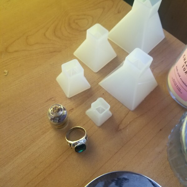 Pyramid Silicone Molds Set, Resin Soap Clay Candles Jewelry Mold ...