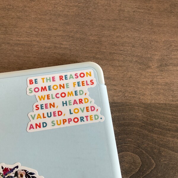 Be the Reason Sticker | Social Work | Be Kind Colorful Sticker ...