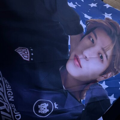 Stray Kids Felix Abs Flag Banner, Felix American Flag Tapestry, Stray ...
