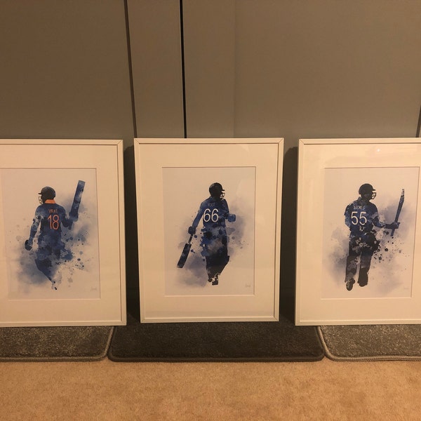 Joe Root ART PRINT Cricket, England, Sport, Gift Idea, Wall Art, Home ...