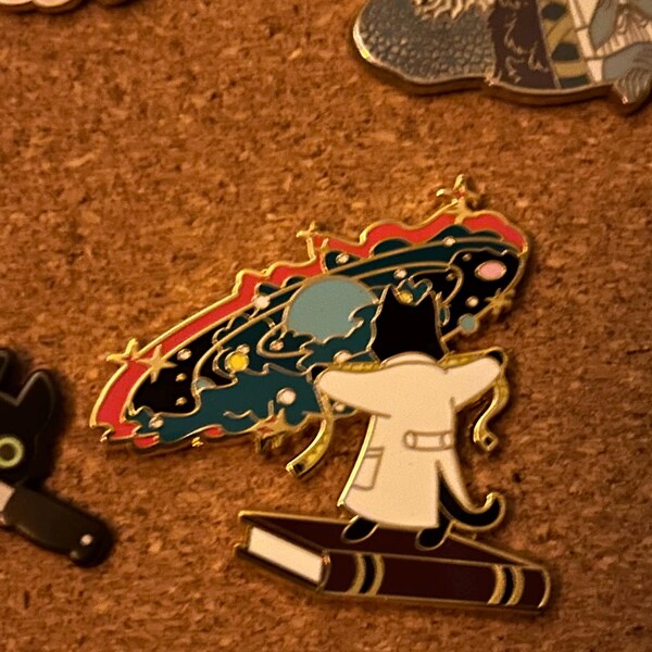 Astrophysics Cat Hard Enamel Pin - Scientist Cat Pin - Red Shift Pin - Etsy