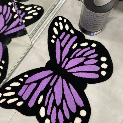 Handmade Tufted Butterfly Custom Rug - Etsy