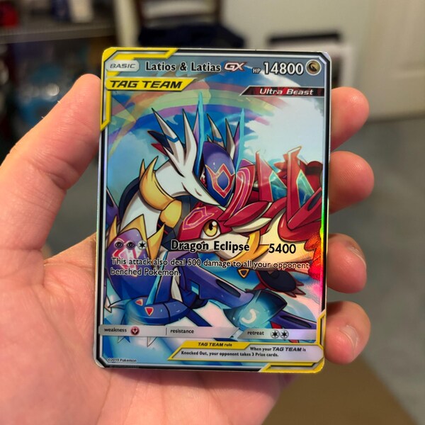 The Undefeatable Red Gx Pokemon Card - Etsy