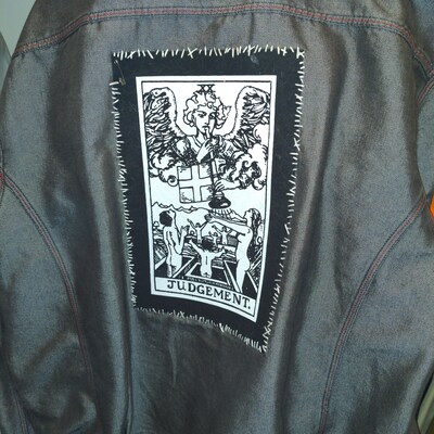 Death Tarot Card Back Patch // Tarot Patch // Tarot Backpatch - Etsy