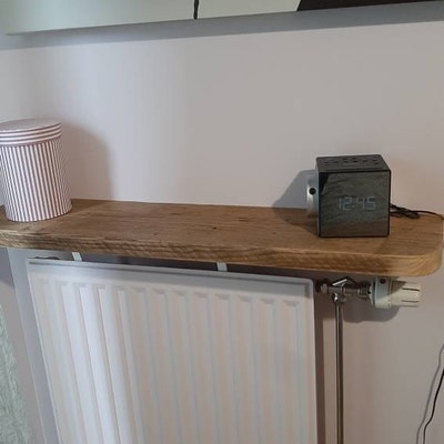 Solid Oak Console Shelf Over Radiator Without Drilling Your Walls - Etsy