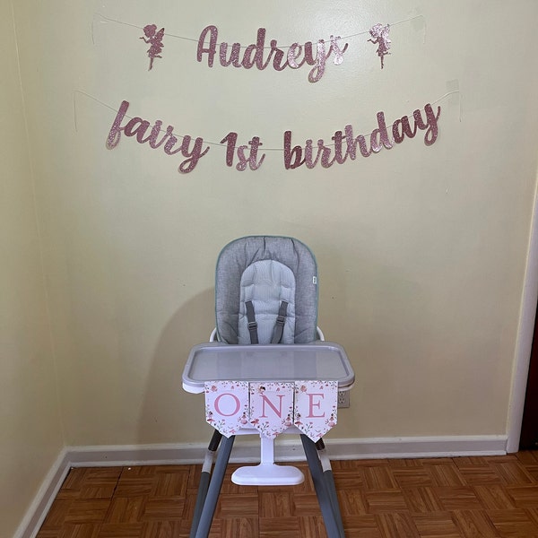 My Fairy 1st Birthday Party Decorations, Fairy Birthday Decor, Fairy ...