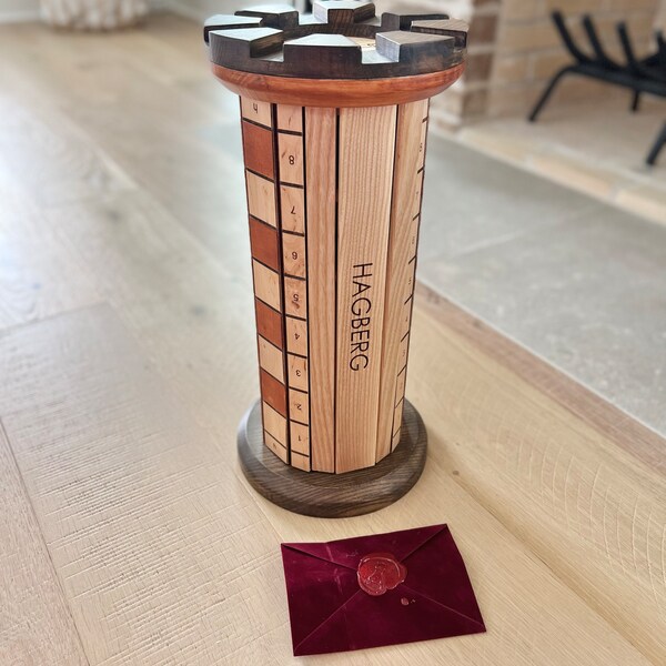 Handmade Wooden Chess Set in the Form of a Rook. Chess Tower. Playfield ...