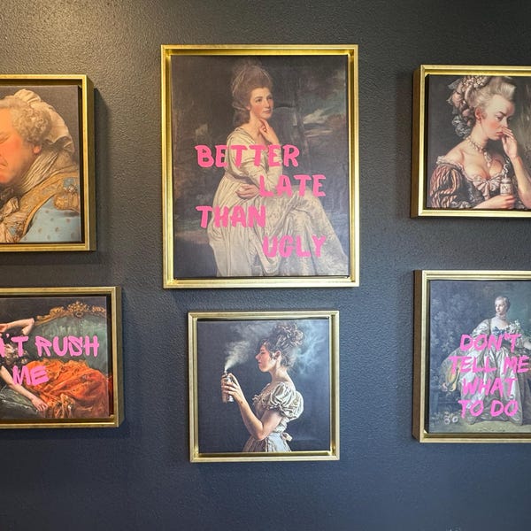 Stinky Bathroom Art Print | Wall Art | Vintage Lady | Funny Bathroom ...