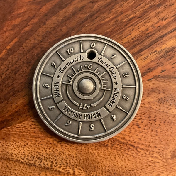 Tarot Wheel-unique Tarot Deck Coin, Fully Functional Spinning Tarot ...
